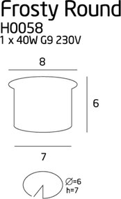 Podhledové světlo do sádrokartonu Maxlight FROSTY ROUND