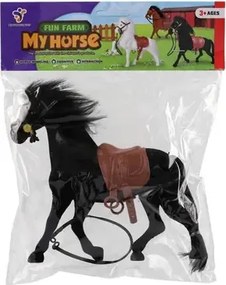 TEDDIES Kůň se sedlem a ohlávkou / Figurka / Plast, fliška / 22 cm / 3