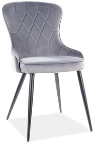 Jídelní židle Lloyd (šedá + černá). 1050457