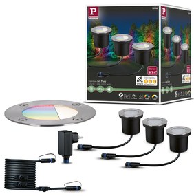 Paulmann 94275 Plug&Shine základní set zápustných venkovních svítidel RGBW 3x3,6W LED, IP65 ZigBee