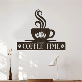 dřevo života Dřevěná dekorace COFFEE Zvolte rozměr (cm): 60x52, Zvolte barvu dekoru: Wenge