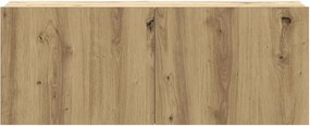 Sada 8 kusů nástěnné TV skříňka dub artisan kompozitní dřevo 3329010