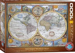 EUROGRAPHICS Puzzle Starodávná mapa světa / 1000 dílků