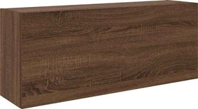vidaXL Koupelnová nástěnná skříňka 100x25x40 cm kompozitní dřevo [860109] Barva: Betonová šedá