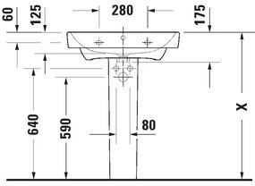 Duravit 23756500002 - Závěsné umyvadlo D-NEO 65x46 cm keramika/lesklá bílá