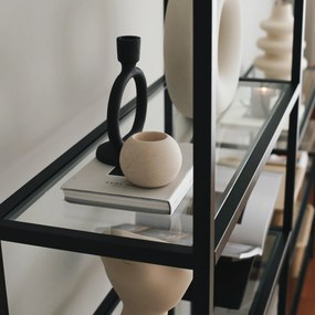 KALUNE DESIGN Kovová knihovna GLAMP černá 552NOS1303