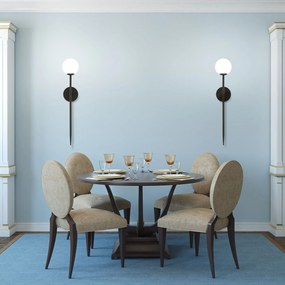 Toolight - Moderní nástěnné svítidlo 90cm APP581-1W 1xE27 60W, černá, OSW-08761