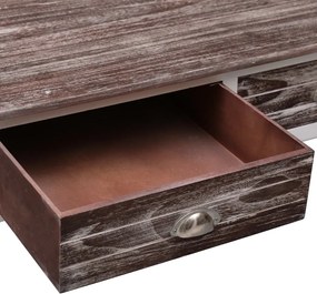 Konferenční stolek - hnědý -dřevo | 100x50x45 cm