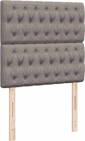 Box spring postel s matrací taupe 90x200 cm textil 3291950