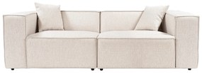 Hanah Home Dvoumístná pohovka LORA světle hnědá 220 cm
