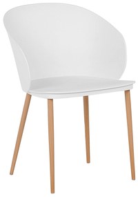 Sada 2 jídelních židlí bílé BLAYKEE Beliani