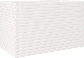 Zahradní truhlík bílý 110 x 60 x 68,5 cm masivní borovice 3282505