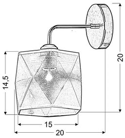 Nástěnné svítidlo NOSJA 1xE27/40W/230V