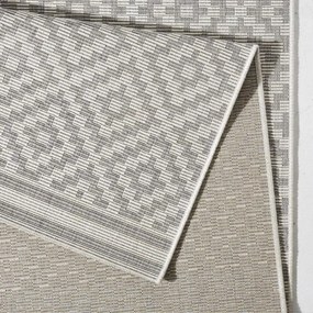 Hanse Home, Kusový koberec Meadow 102467 – na ven i na doma, 140x200, šedá, chodba / předsíň