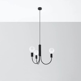 Sollux Lighting Lustr PICCOLO 3 černý