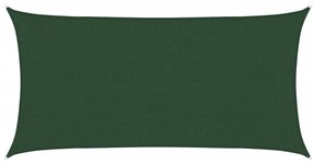 Stínicí plachta 160 g/m² tmavě zelená 2,5 x 5 m HDPE 311456