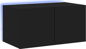vidaXL Nástěnná TV skříňka s LED osvětlením 60x35x31 cm [837269] Barva: Bílá