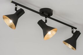 Stropní designové svítidlo do kuchyně Retro 60 Black and Gold III