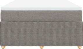 Box spring postel s matrací taupe 160x200 cm textil 3285585
