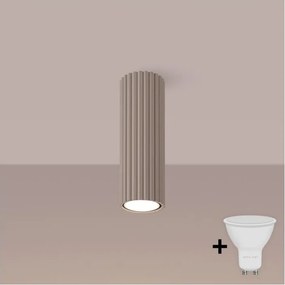 BRILAGI - LED Bodové svítidlo CRESTO 1xGU10/10W/230V 20 cm taupe