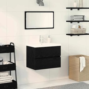 Skříňka pod umyvadlo Černý dub 60 x 39 x 62 cm Kompozitní dřevo 3333143