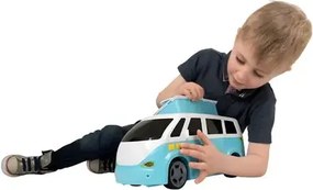 TEAMSTERZ Auto karavan modro-bílý 35 cm / Karavan / Na baterie / Světl
