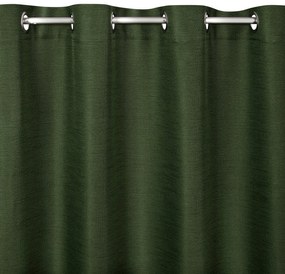 ZÁVĚS NA KROUŽCÍCH STYLE 140X250 CM TMAVĚZELENÁ