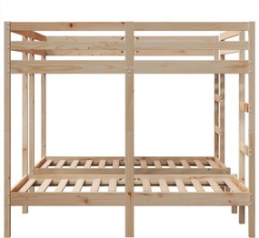Rám trojité patrové postele 160x200/80x160 cm masivní borovice 3308580