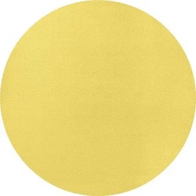 Hanse Home Collection koberce Kusový koberec Fancy 103002 Gelb - žlutý kruh - 133x133 (průměr) kruh cm