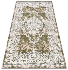 koberec AKRYL DIZAYN 143 zelená / slonová kost velikost 160x230 cm | krásné koberce cz