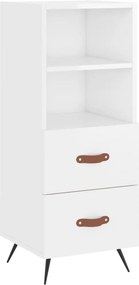 Skříň highboard bílá s vysokým leskem 34,5x34x180 cm kompozit 3200235