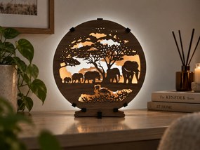 Li-Go "Sloni" lampa 20x22 cm provedení povrchu: ořech