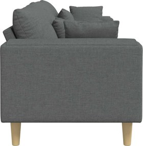 Pohovka Tmavě šedá 250 x 77 x 76 cm textil 3335144