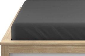 Jersey prostěradlo BASIC tmavě šedé 90 x 200 cm