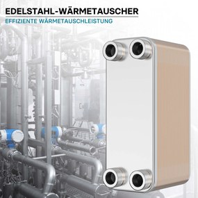 Výměník tepla Wiltec – 230 kW, 12 m³/h, 2,00 l (50682)