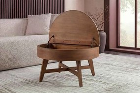 Designový konferenční stolek Rajnish 70 cm hnědé mango
