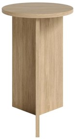 Dubový vysoký kulatý odkládací stolek MOJO MINIMAL 39,5 cm