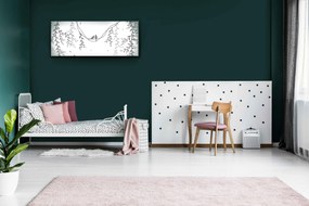 Malvis ® Minimalistický obraz ptáčci SKLAD ROZMĚR (šířka x výška): pětidílné schody obdélník 200x100 cm