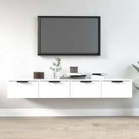 Nástěnné skříňky 2 ks bílé 68 x 30 x 20 cm kompozitní dřevo 3115892
