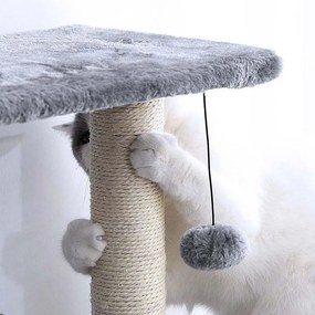 Škrabací strom pro kočky - šedý
