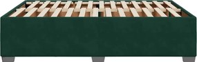 Rám postele bez matrace tmavě zelená 160 x 200 cm samet 3284646