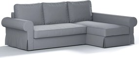 Potah na pohovku IKEA Backabro rozkládací se šezlongem barva šedá