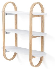 Polička Bellwood Wall Shelf White Natural Umbra