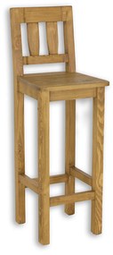 Drewmax KT708 - Dřevěná barová židle 38x115x43cm  - Borovice, Rustikal