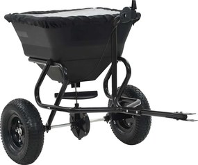 Tažné rozmetadlo soli PVC a ocel 125 x 74 x 79 cm 45 l 142967