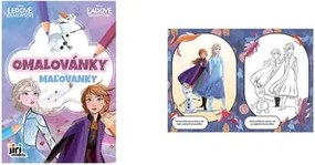 JIRI MODELS Omalovánky Ledové království / A5 15x21 cm / 9 černobílých