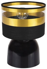 Stolní lampa Intense Gold, 1x textilní stínítko (výběr ze 6 barev), (výběr ze 3 barev konstrukce)