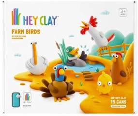 Modelína Hey Clay Farm Birds