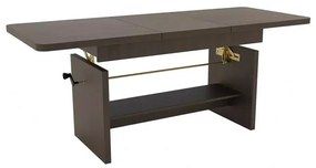 Konferenční stolek JANEK 2v1 | rozkládací 116-156 cm | jasan tmavý