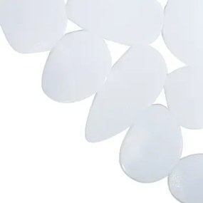 MSV Protiskluzová podložka do vany GALETS bílá / PVC / 35 x 68 cm